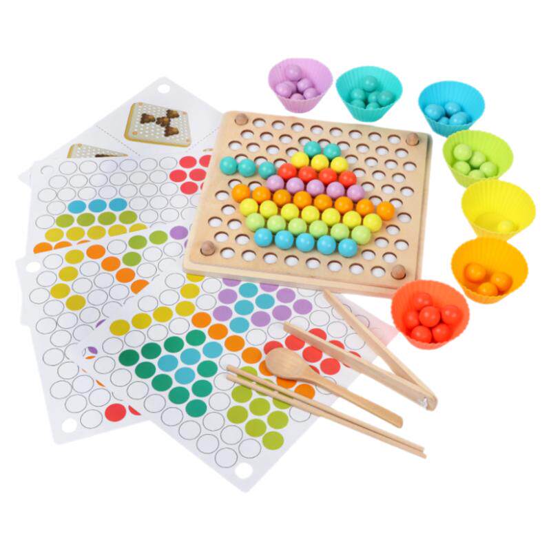 Wooden Bead Puzzle - Montessori Early Education Toy