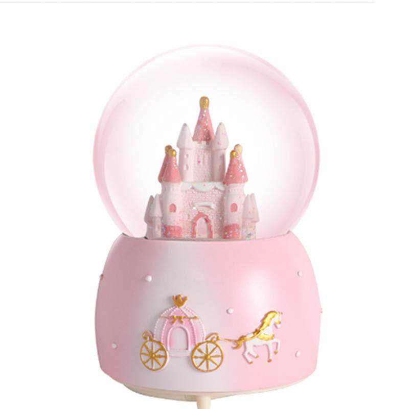 Creative Rotating Snowflake Aisha Princess Crystal Ball Music Box ...