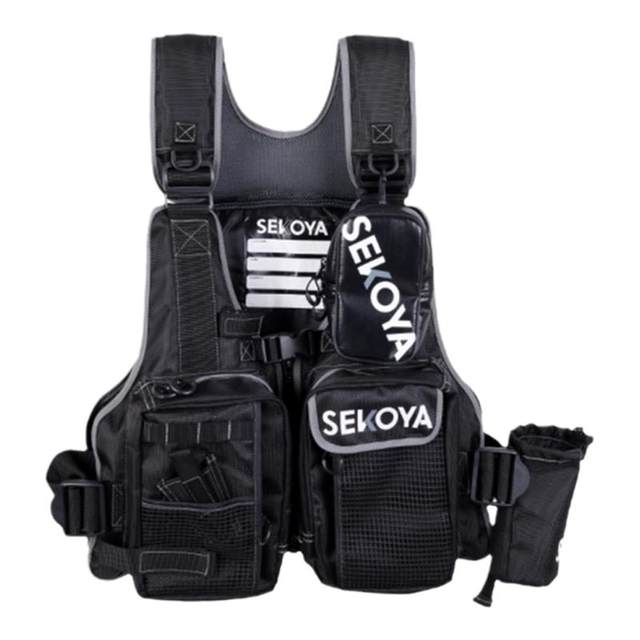 Luya's multifunctional buoyant fishing clothing vest is equipped with ...