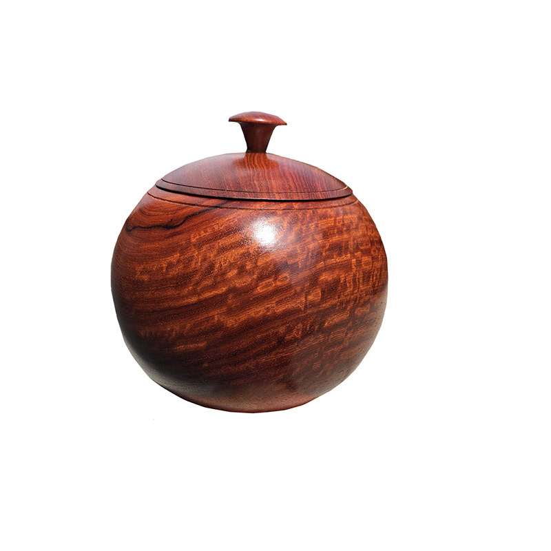 Mahogany Tea Pot Burmese Pear | Whole Wood Storage Tank | Red ...