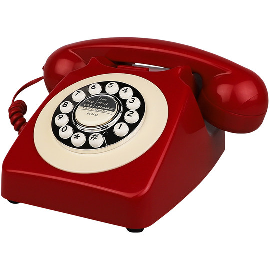 Teléfono de mesa giratorio antiguo retro de estilo europeo