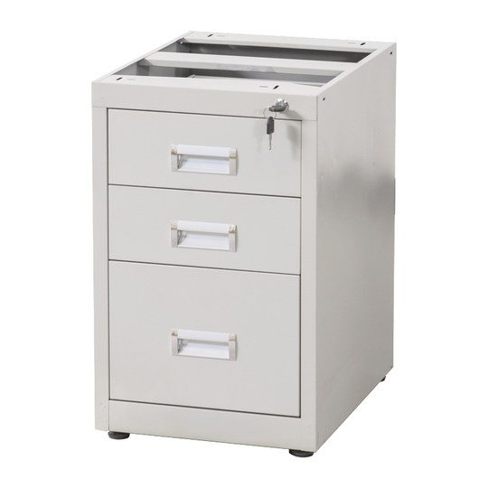 Heavy-Duty Iron Drawer Workbench with Lock and Hanging File Cabinet