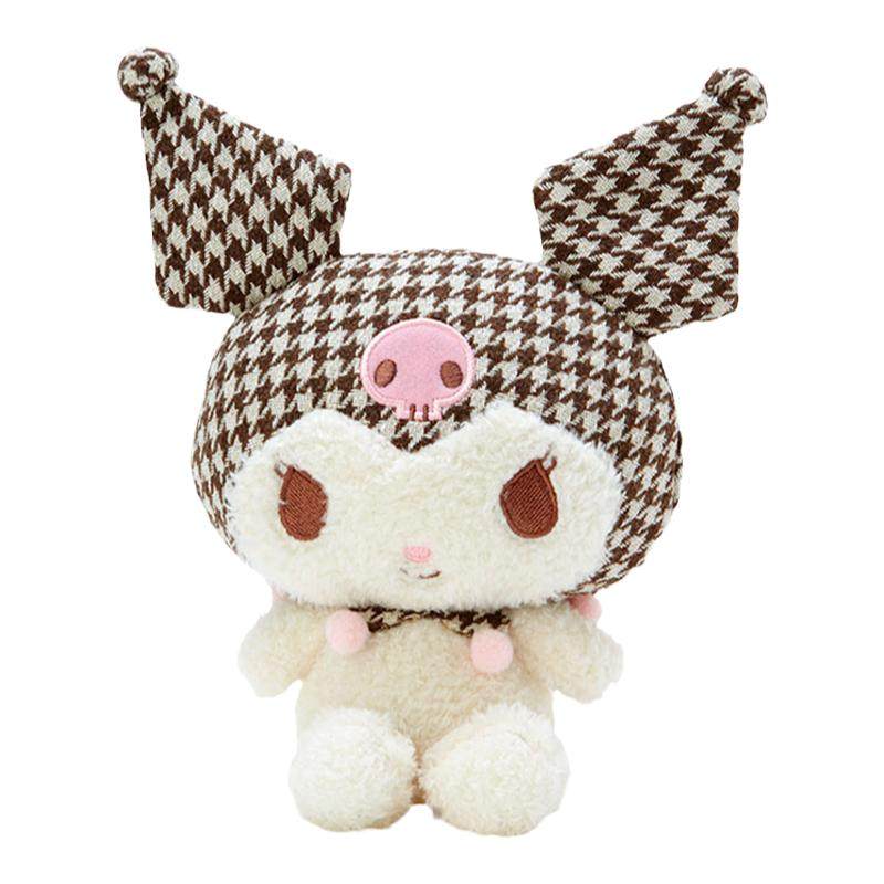 Sanrio Houndstooth Checked Yugui Dog Merlot Doll Pendant