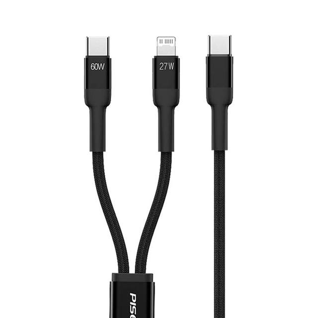 Pinsheng typec one-to-two data cable two-in-one 60W dual fast charging ...