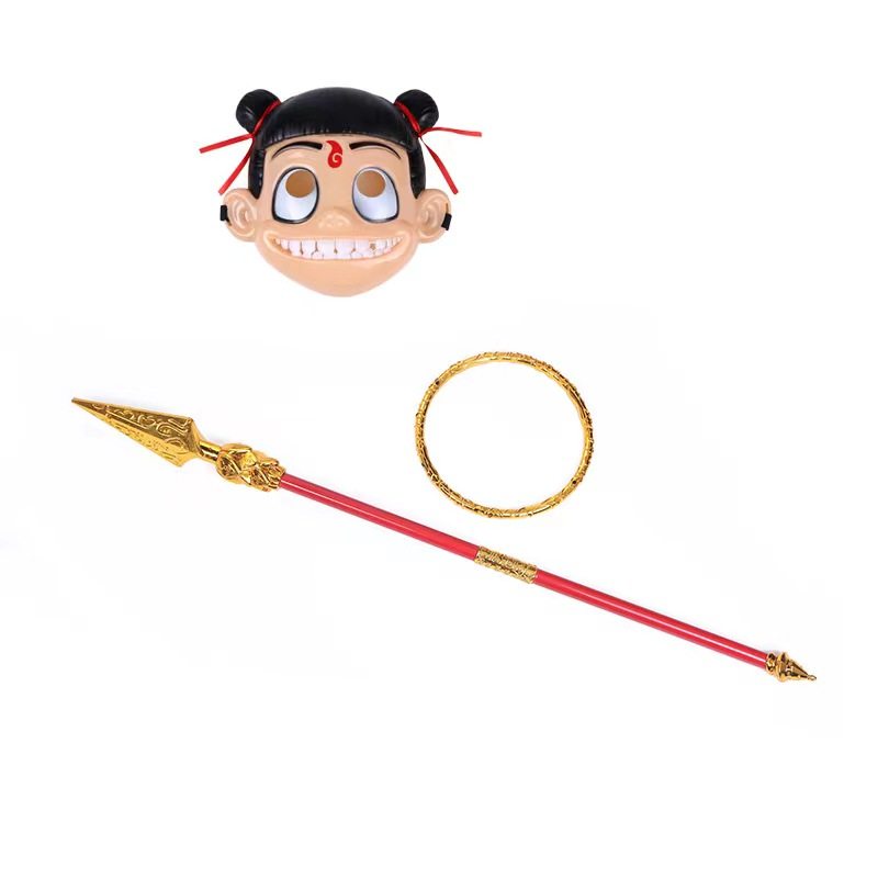 Nezha Fire Spike Gun Qiankun Circle Red Cherry Gun Toy Set