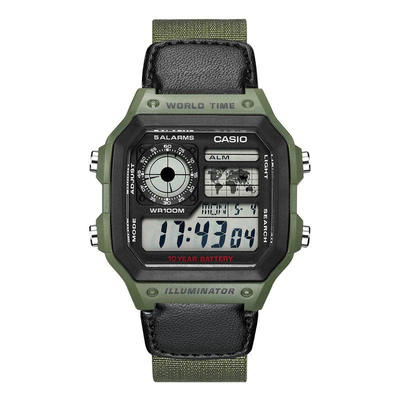 Casio casio watch men's small square cubes teenager sports electronic ...