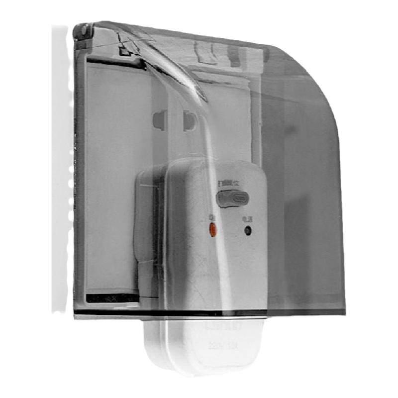 Heightened Waterproof Box 86 Type Bathroom Switch Socket Black Cover