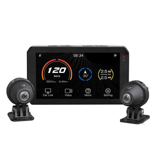 Chigee AIO-5Lite Motorcycle Smart Carplay Navigation System with Dual ...