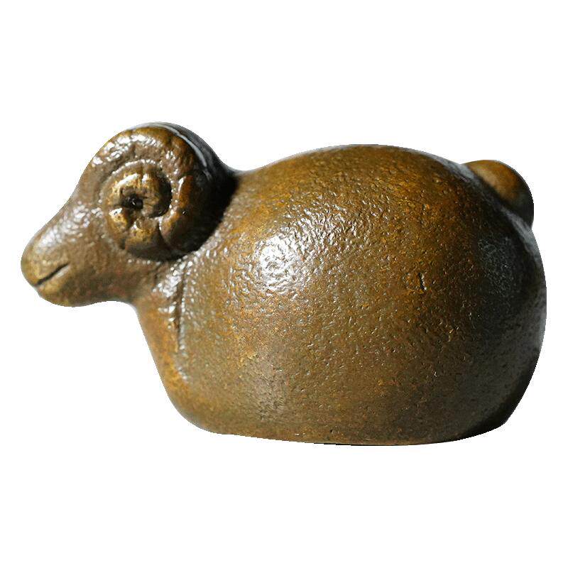 Rongbaozhai Woyang Paperweight - Copper Town Ruler, Chinese Style