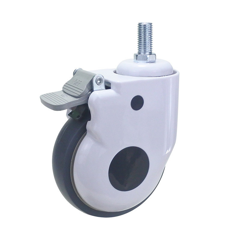 Trolley Equipment Caster Wheels - 4-inch, 5-inch, 6-inch Silent Brake ...