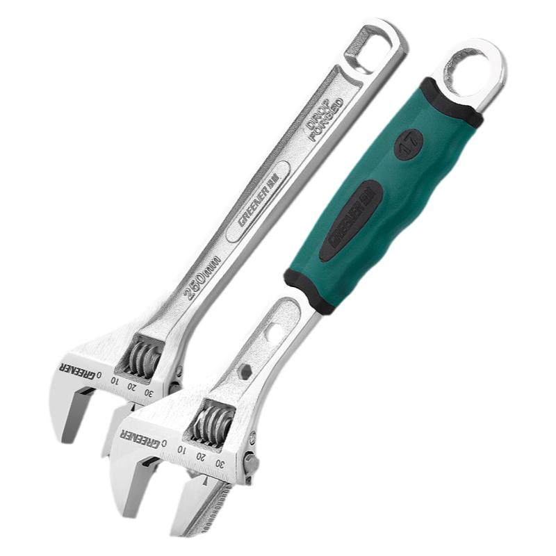 Green Forest Adjustable Wrench - Universal German Board Large Opening Tool