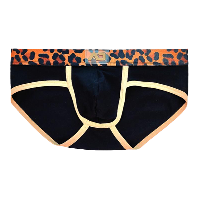 ADDICTED sexy men's briefs leopard print cotton breathable elastic soft ...