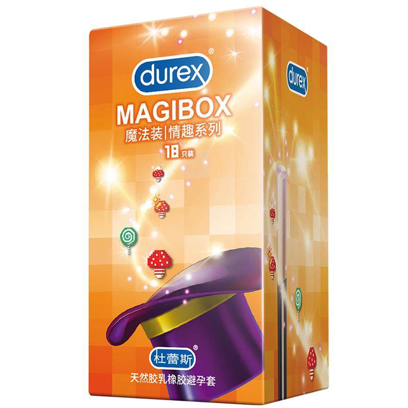 Prezervativy Durex Magic Fun - 18 kusů - Velká částicová textura