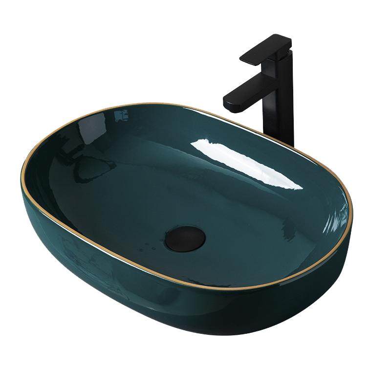 Peacock Green Above-Ground Basin - Balcony Wash Basin Single Basin ...