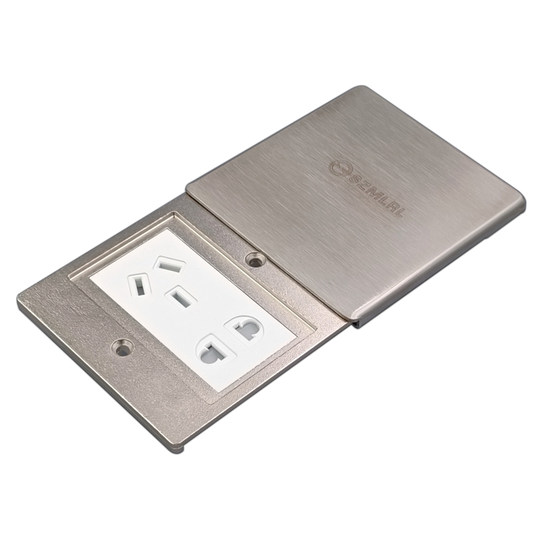 Stainless Steel Ground Socket with Ultra-Thin Copper Cover - Waterproof ...