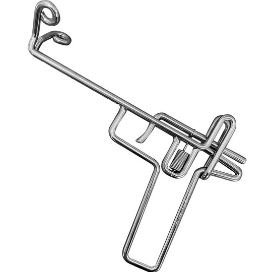 304 Stainless Steel AQ Wire Gun Rubber Band Gun Paper Bullet Gun 7080 ...