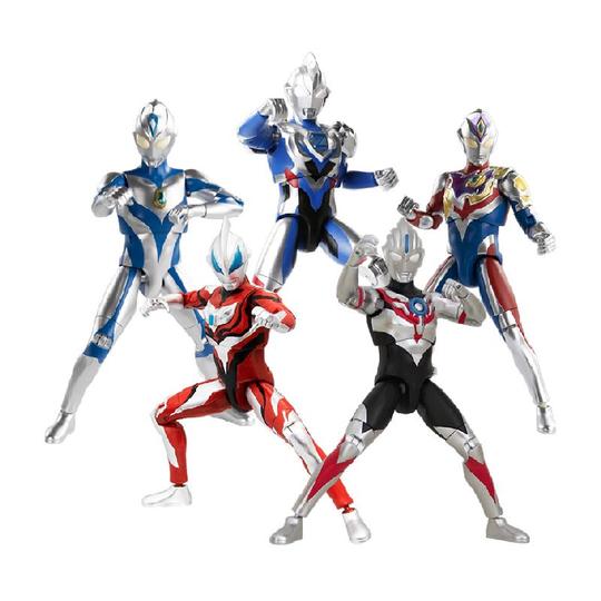 Akční figurky Bandai Ultraman Tiga, Denatili, Gazero, Obuzeta