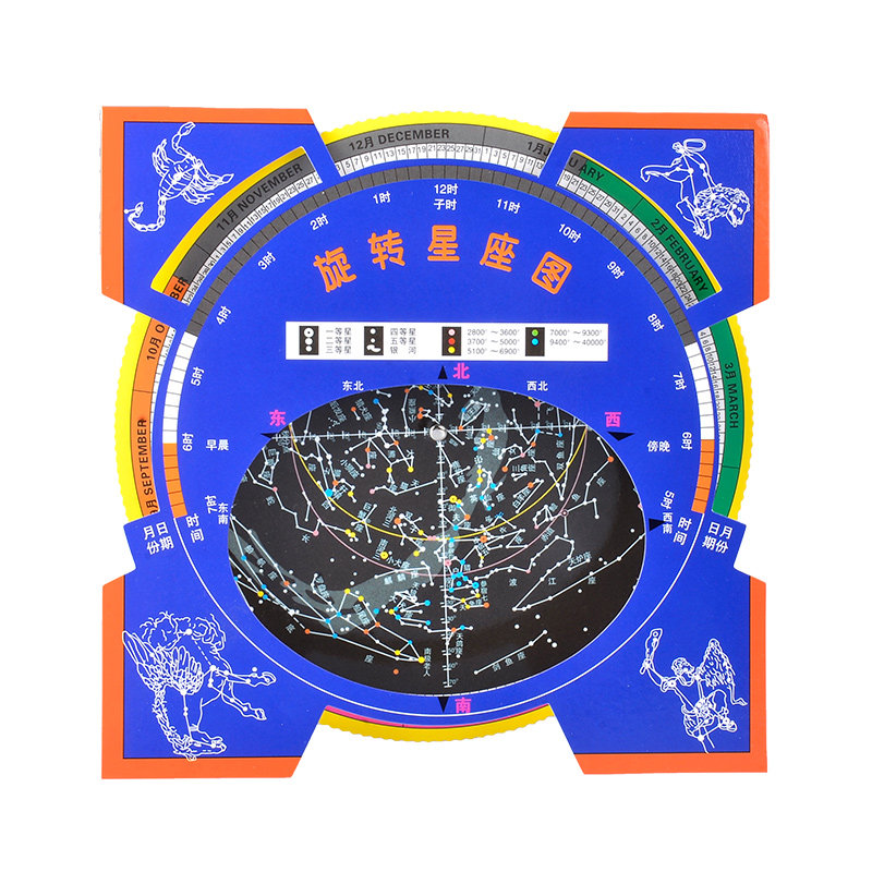 Tableau des constellations rotatif, télescope astronomique astrolabe ...