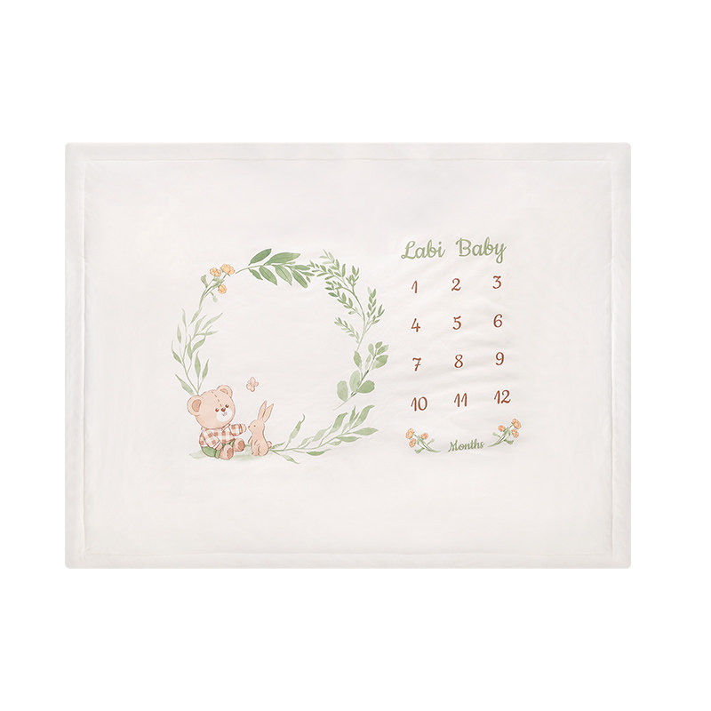 Labi Baby Quilt - 150x120cm Vier-Jahreszeiten-Quilt für Jungen & Mädchen