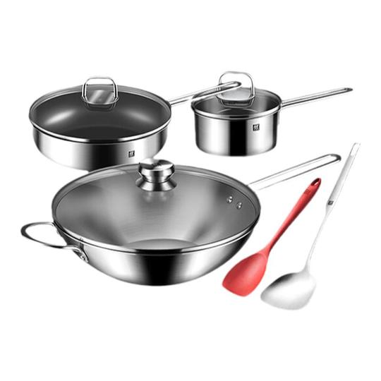 Zwilling 5pc Stainless Steel Cookware Set - Chinese Style