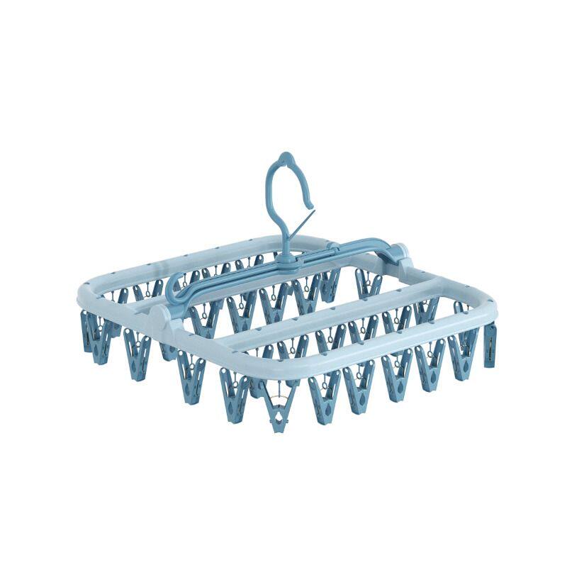 Clothes Drying Rack with Multiple Clips: Drying Socks on the Balcony ...