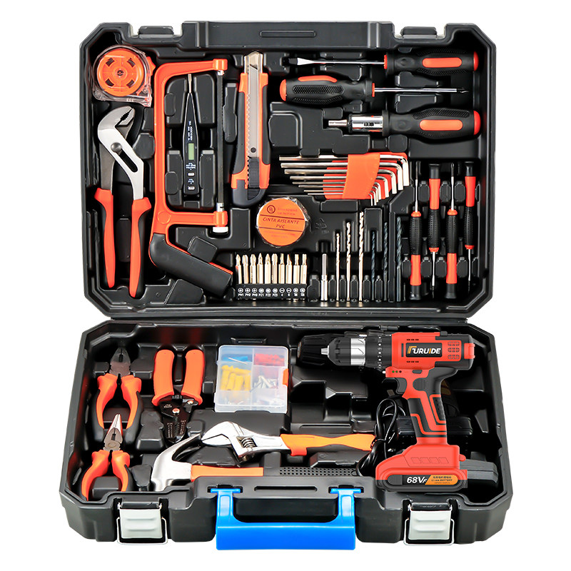 Tool Box Household Set - Multi-Functional Hardware Electrician Repair ...