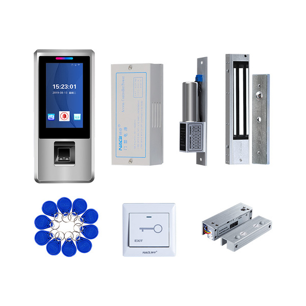 Fingerprint access control system set single door magnetic lock ...