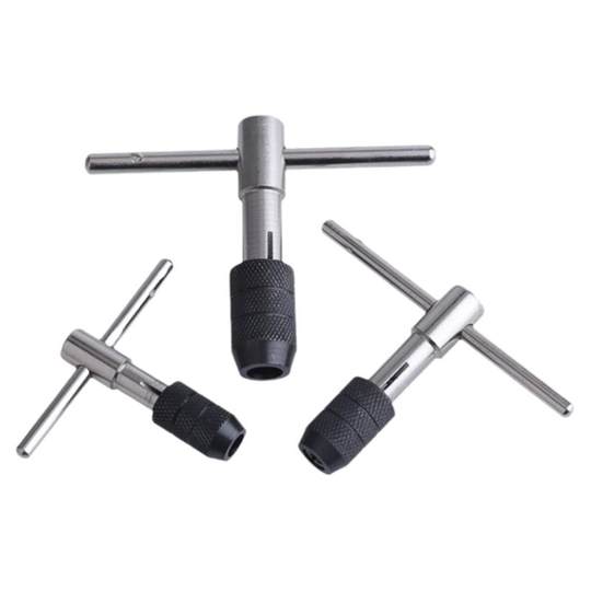 Adjustable Ratchet Tap Wrench - Twist Hand Wire Attack Wrench T-shaped ...