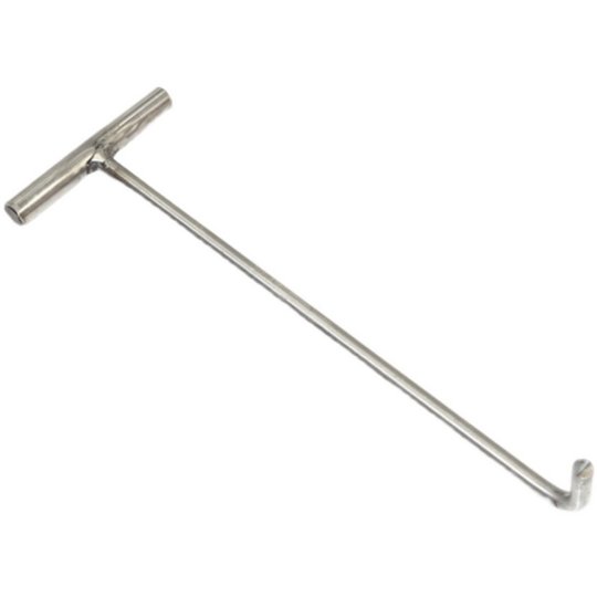 Stainless Steel Manhole Cover Hook with Sharpened Tube Handle, Cargo Hook