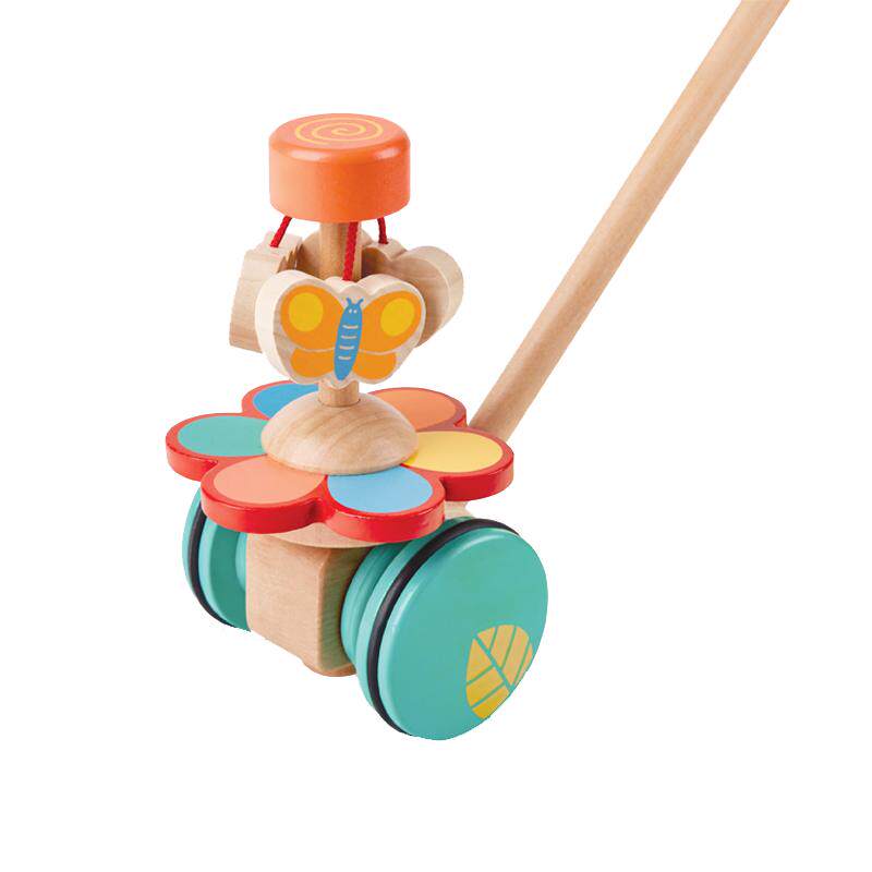 Hape Garden Push Music Trolley Toy for Infants and Toddlers (1-3 Years)
