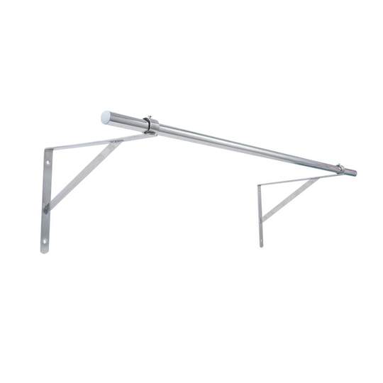 Stainless Steel Folding Clothes Rack - Triangular Bracket for Balcony