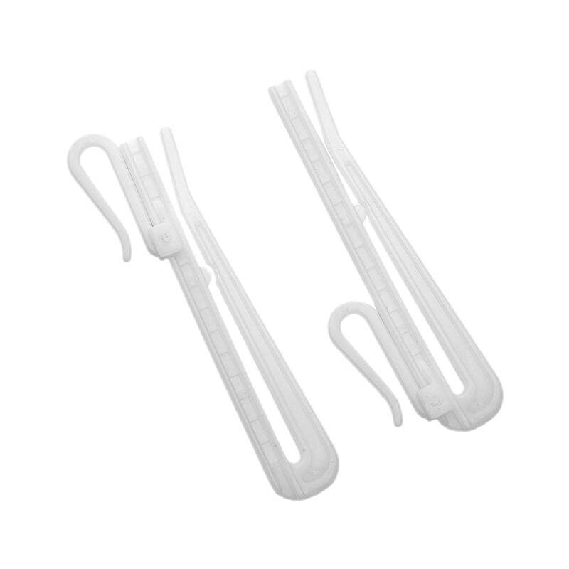 Hidley Curtain Adjustment Hooks - Telescopic Plastic Hooks for Home Decor