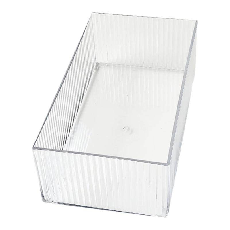 Transparent Drawer Storage Box with Adjustable Partitions