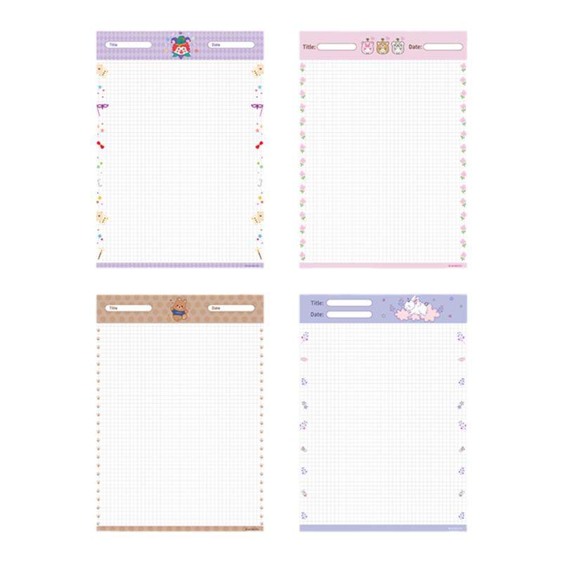 B5 Cute Cartoon Study Paper - 120g Dolin Paper - Paper Windmill