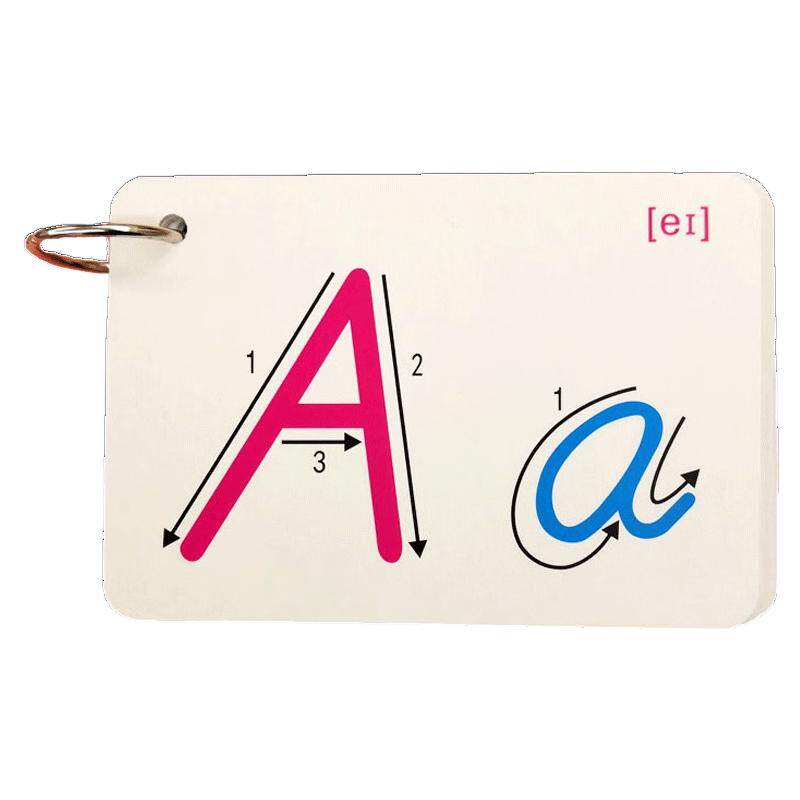 26 English Alphabet Cards for Primary School Students with Phonetic ...