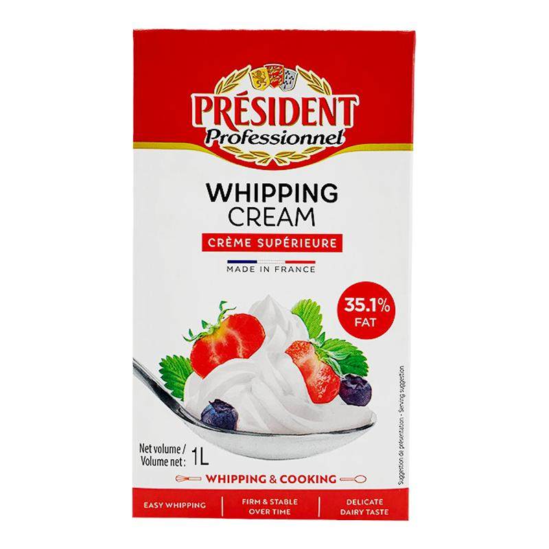 President Light Cream 1L - Back-, Dessert- & Mousse-Zutat