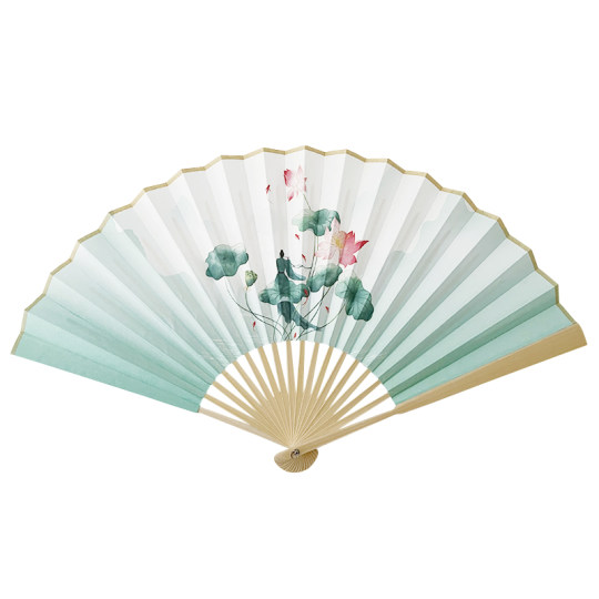 8-Inch Folding Fan Chinese Ancient Style Silk Cloth Dance Fan