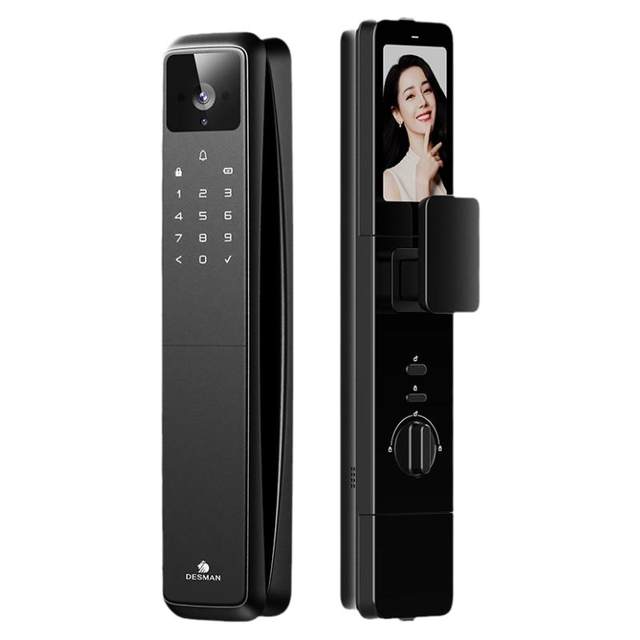 De Schman smart door lock fingerprint lock human face knowledge cat's ...