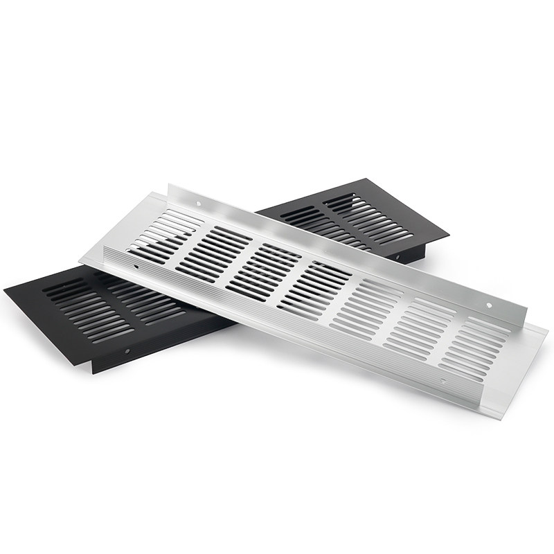 Black Aluminum Alloy Kitchen Cabinet Door Breathable Mesh Exhaust Mesh ...
