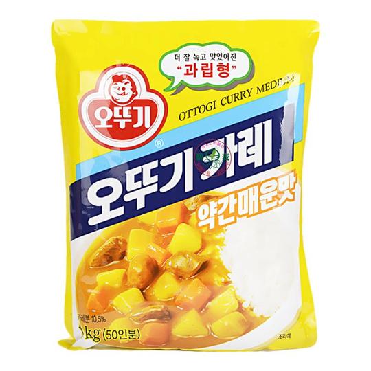 Koreaanse tumbler licht pittig kerriepoeder 1kg x 10 doos otuki koreaanse curry rijst speciaal