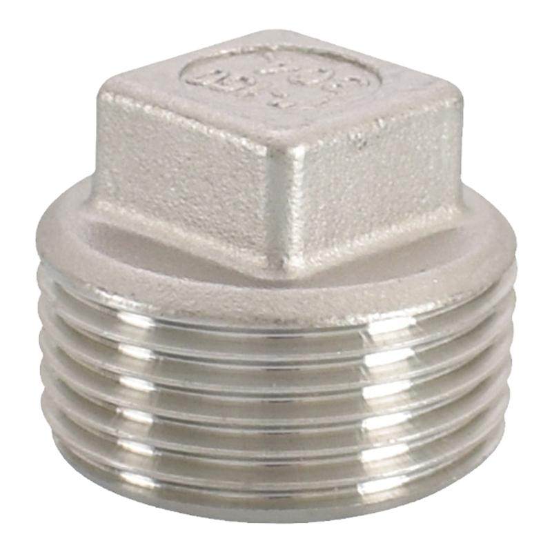 304 Stainless Steel Pipe Plug - 4 Point Inner/Outer Thread