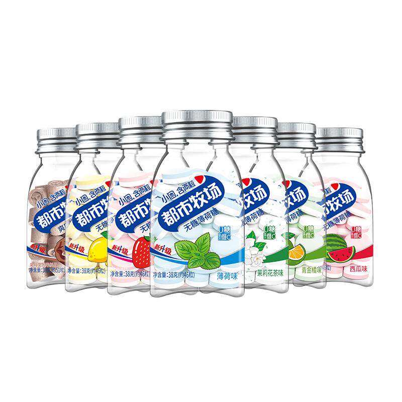 Urban Ranch Mint Bonboni 45g Brez Slakorja z Vitaminom C