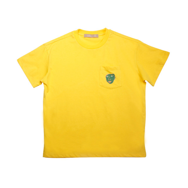 Loen illustrator cooperative design Casual student pure cotton yellow ...