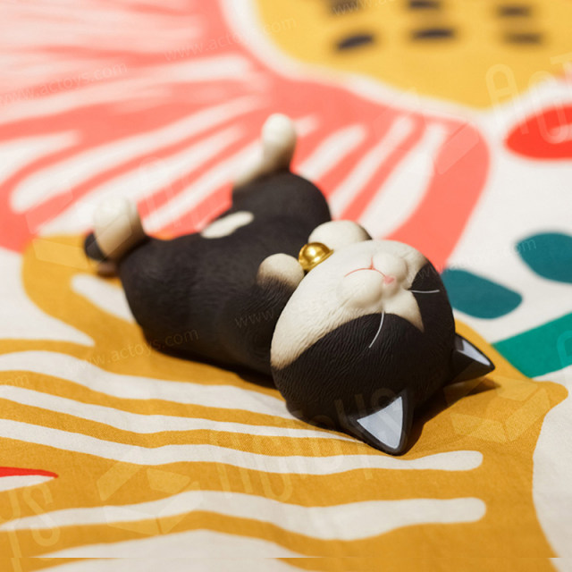 Official genuine cat bell blind box ACTOYS nap time three generations ...