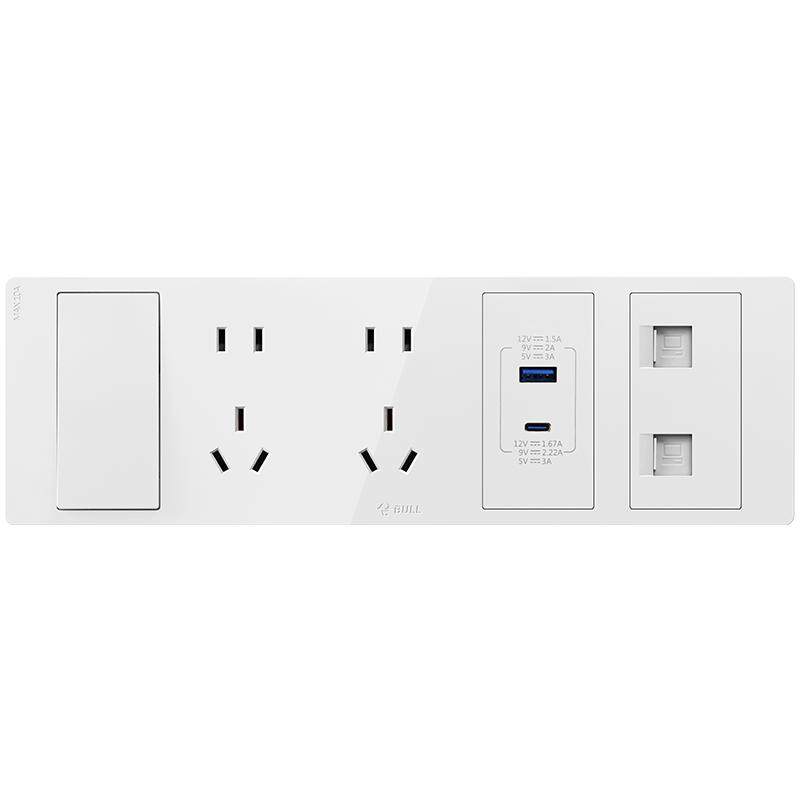 Bull socket flagship family combination switch socket tv computer ...