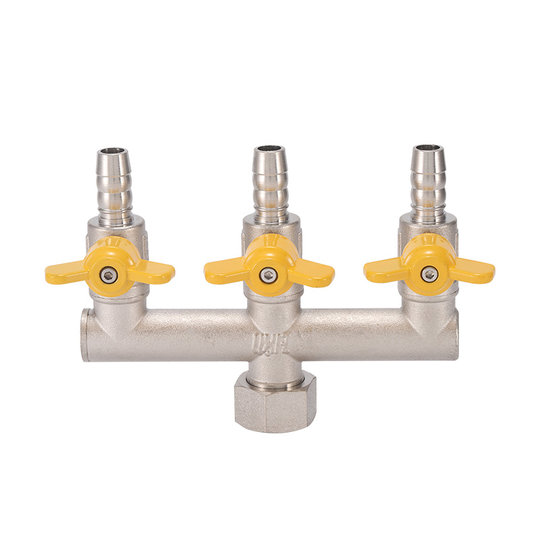 Copper Gas Tank Three-Way Four-Way Gas Valve Natural Gas Copper Switch ...