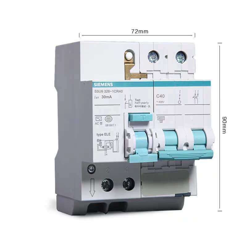 Siemens Total Switch Circuit Breaker Green Leakage Protector 2P 32A 40A ...