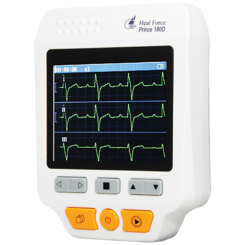 24-Hour Dynamic ECG Detector with Heart Rate Alarm and Blood Oxygen ...