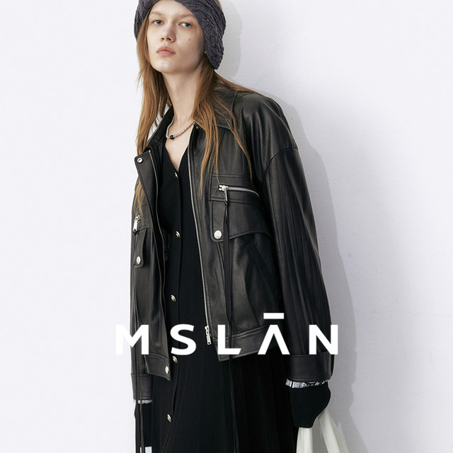 MSLAN 2014 New Special Special Pressure Flexible Permination PU Leather Jacket MGCW025
