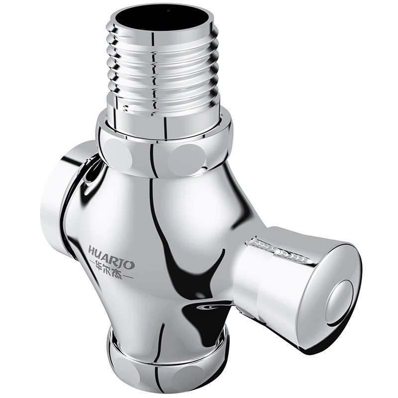 Hand-Press Urinal Flush Valve with Delay Switch